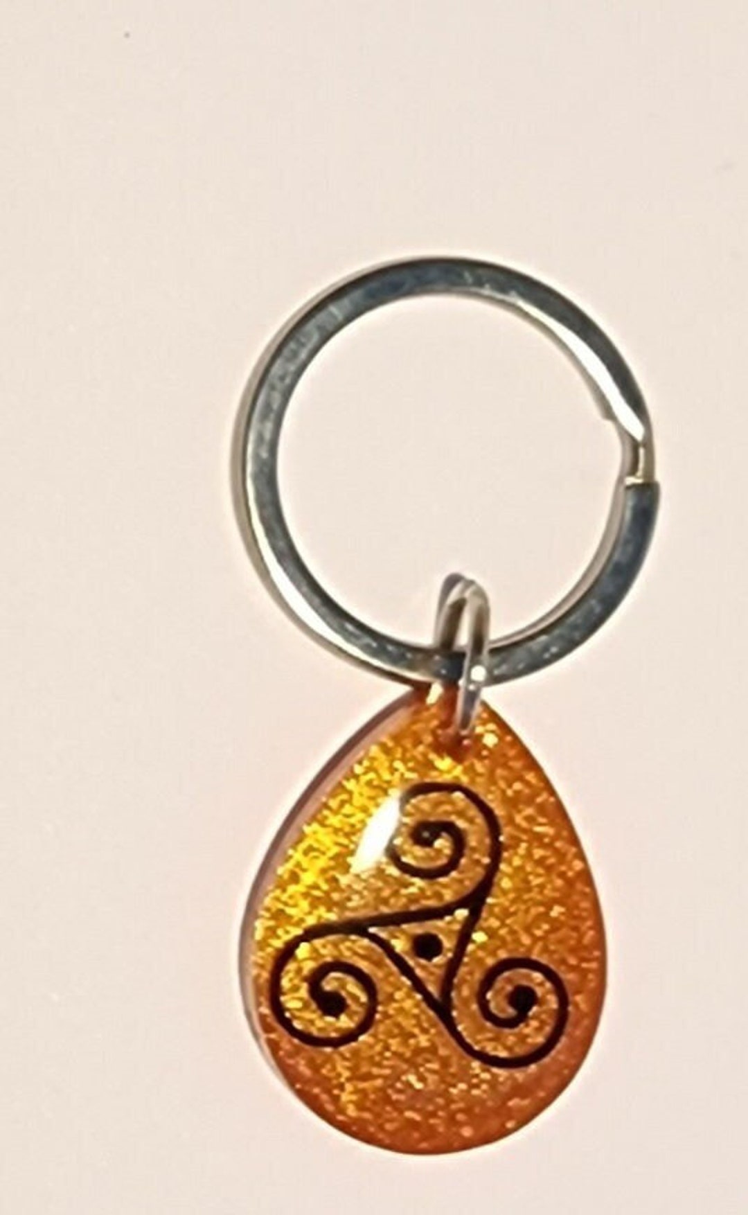 Copper Triskelion Keychain - Etsy