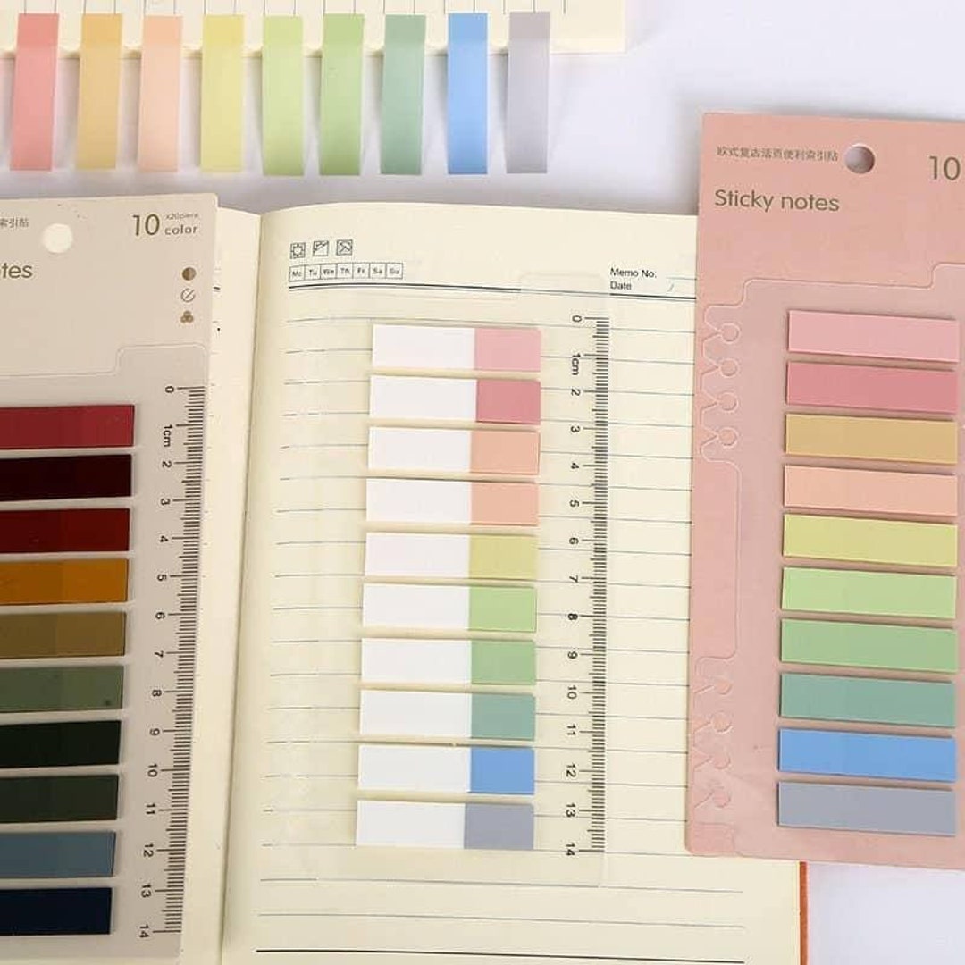 Cute Pastel Sticky Notes 200 Index Stickers 1cm - Etsy