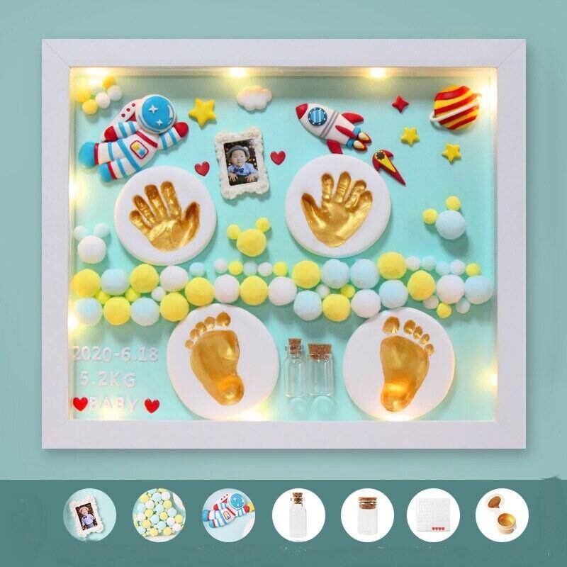 DIY Baby Hand and Foot Print Photo Frame Baby Keepsake Newborn Gift - Etsy