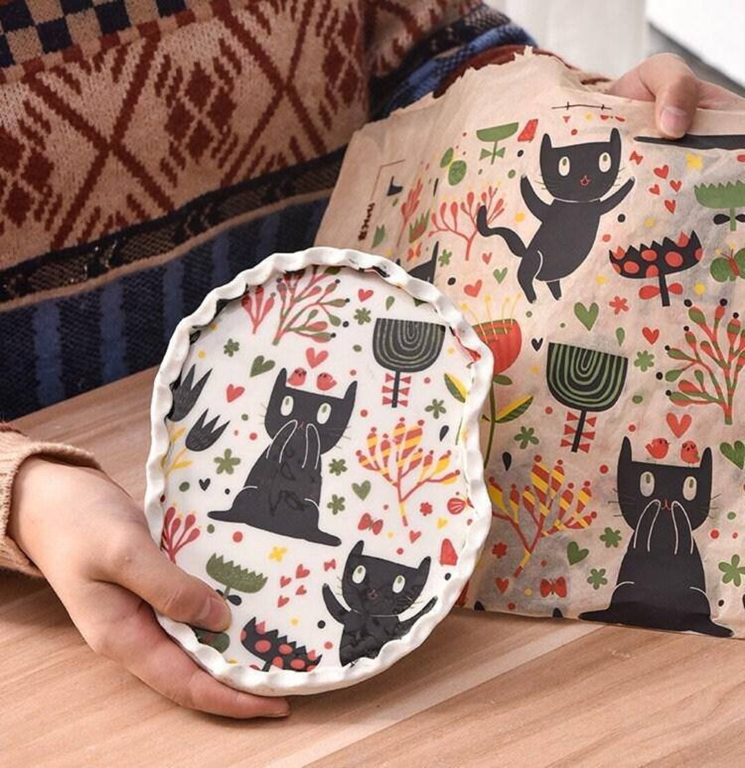 Cat Underglaze Decal for Pottery Animals Underglaze Sticker for ...