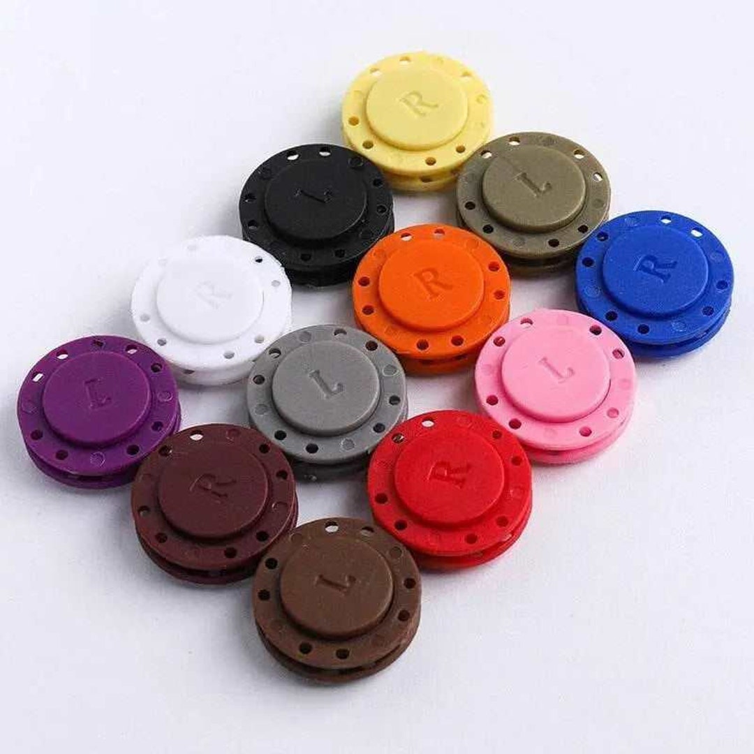Magnetic Buttons Sew on Bag Closure DIY Clothing Fastener Scrapbooking ...