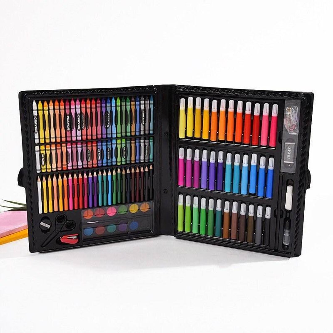 Art Set for Kids Drawing & Coloring Set With Color Pens, Crayons, Color ...