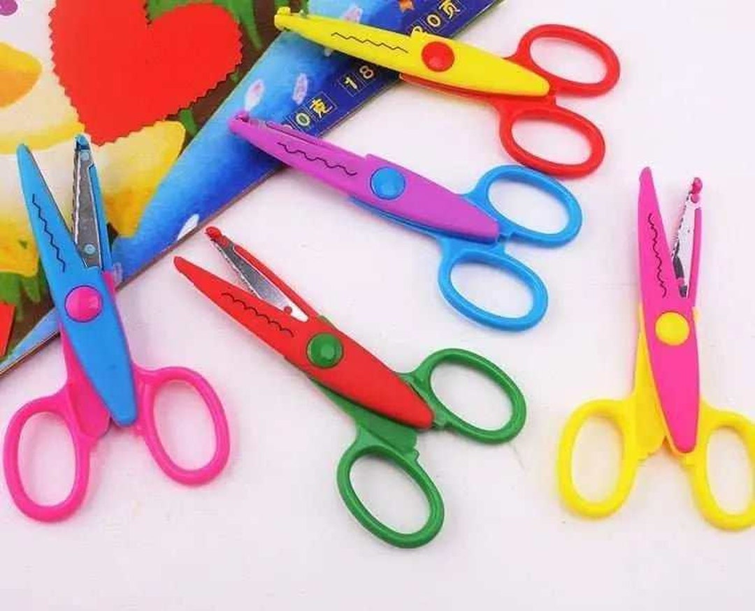 Wave Zig Zag Pattern Safety Scissors for Kids Crafts 6cm X 13.5cm - Etsy