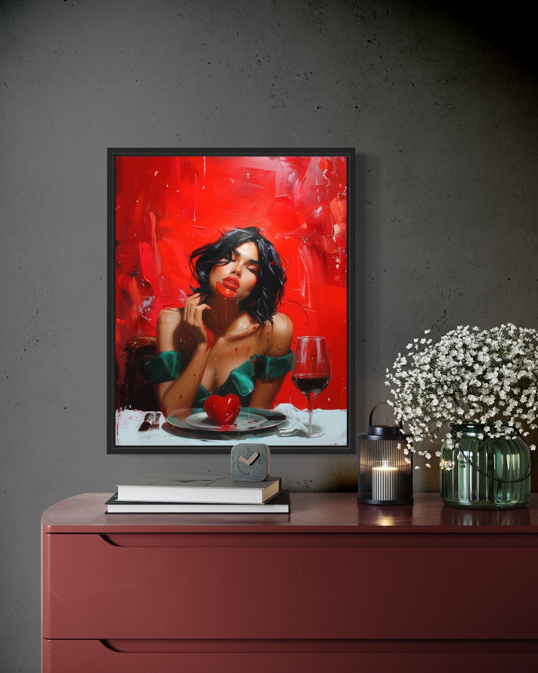 Dopamine Decor Erotic Art Feminist Art Maximalist Decor Altered Art