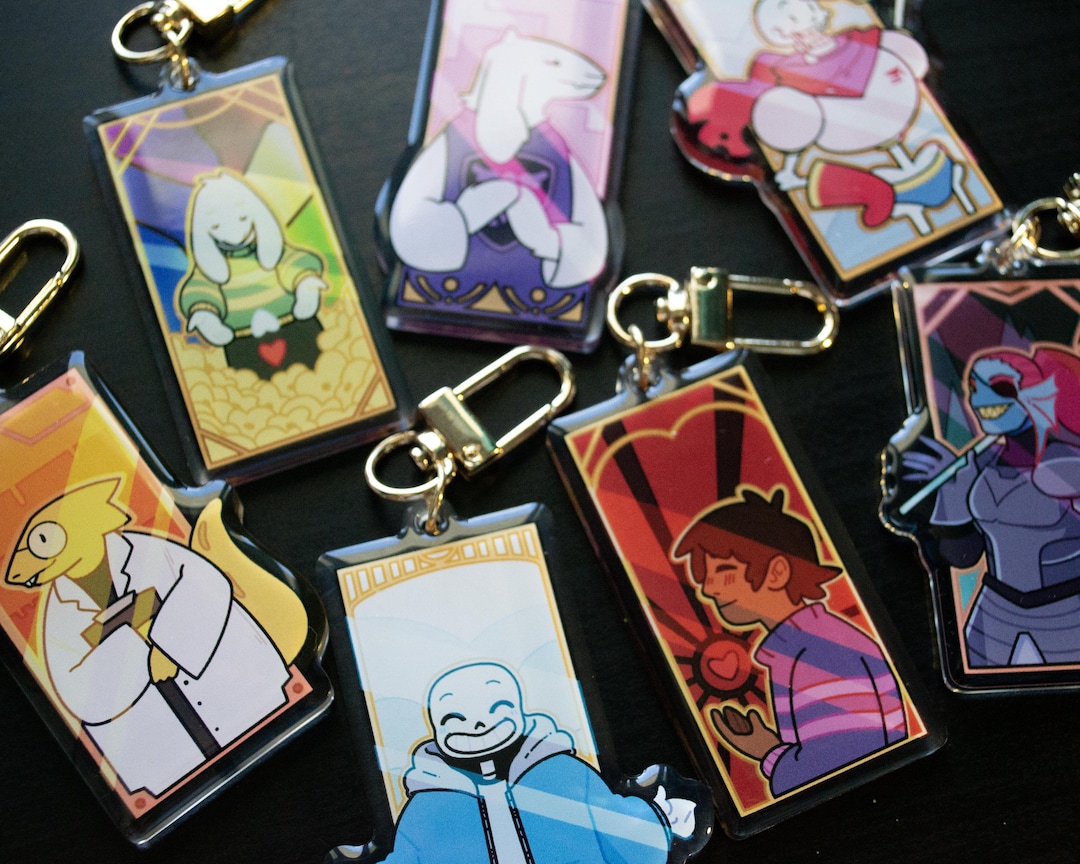Undertale Character Keychain Charms - Etsy