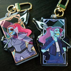 Undertale Character Keychain Charms - Etsy