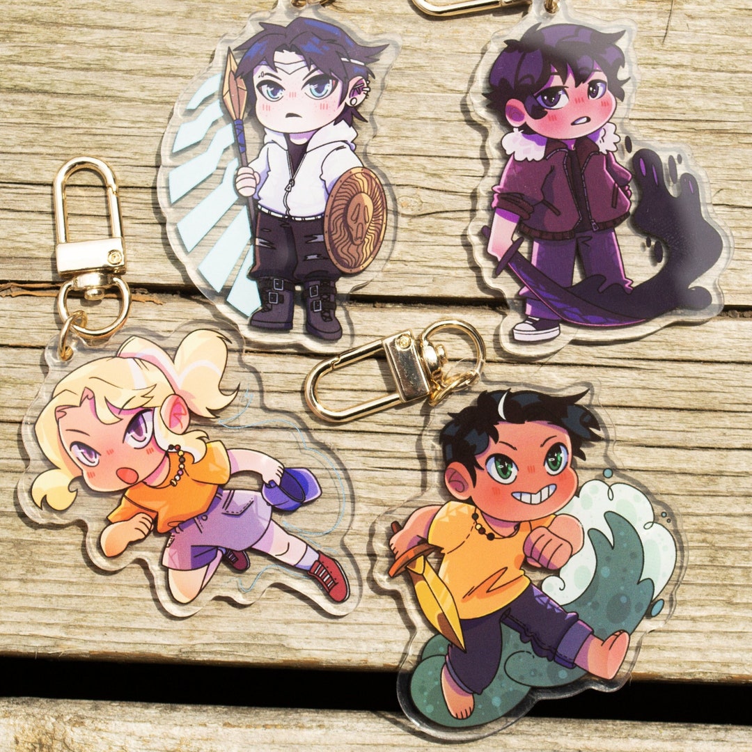 Percy Jackson Keychain Acrylic Charms - Etsy