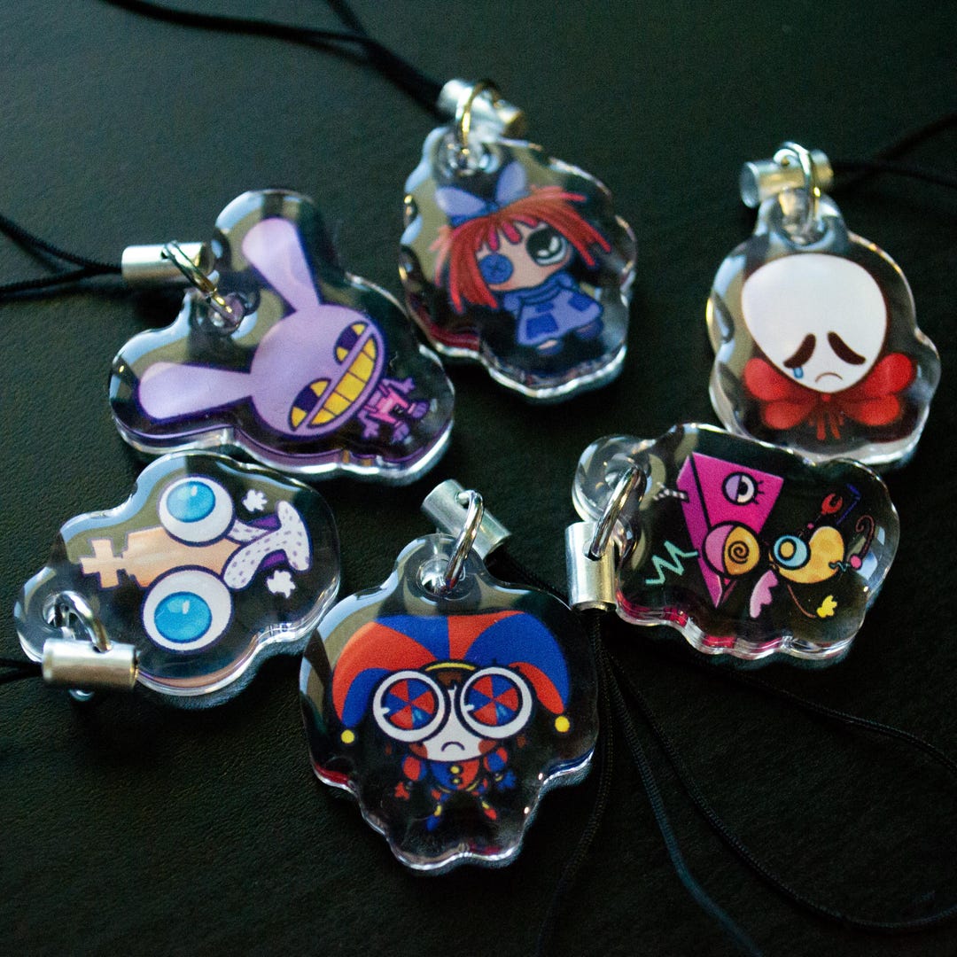 The Amazing Digital Circus Character Phone Charms - Etsy
