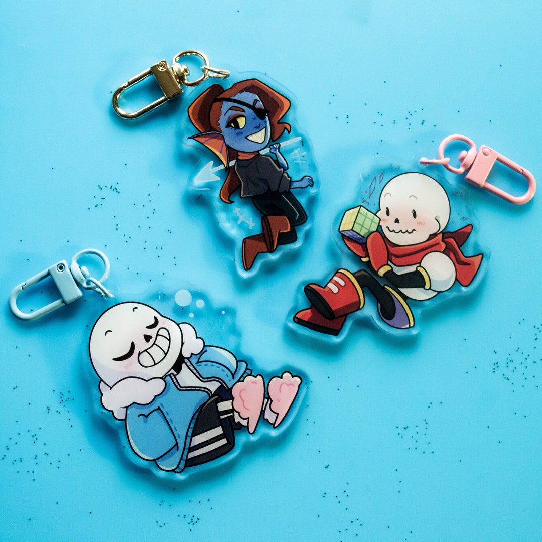 Undertale Character Keychain Charms - Etsy