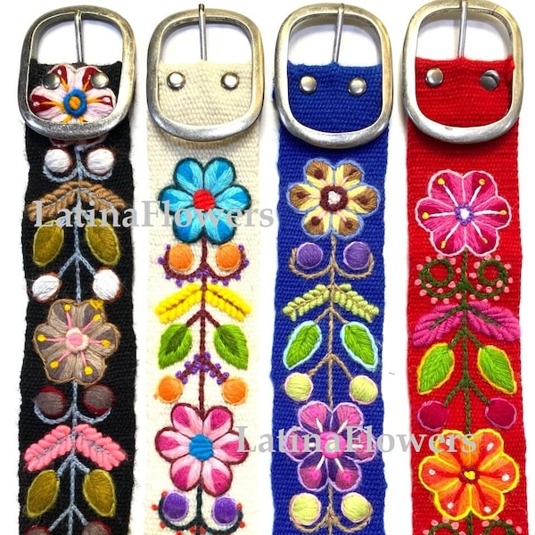 Boho Embroidered Belts - Etsy