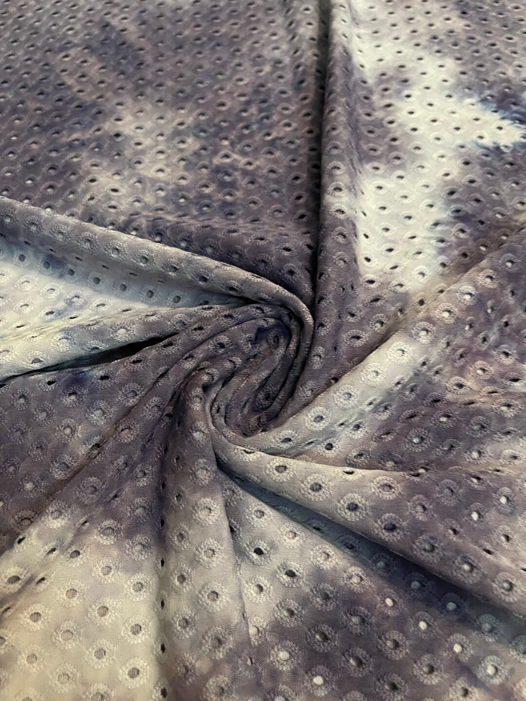 Stretch Eyelet Design Jersey Knit Fabric Tie Dye Design 1 Yard - Etsy