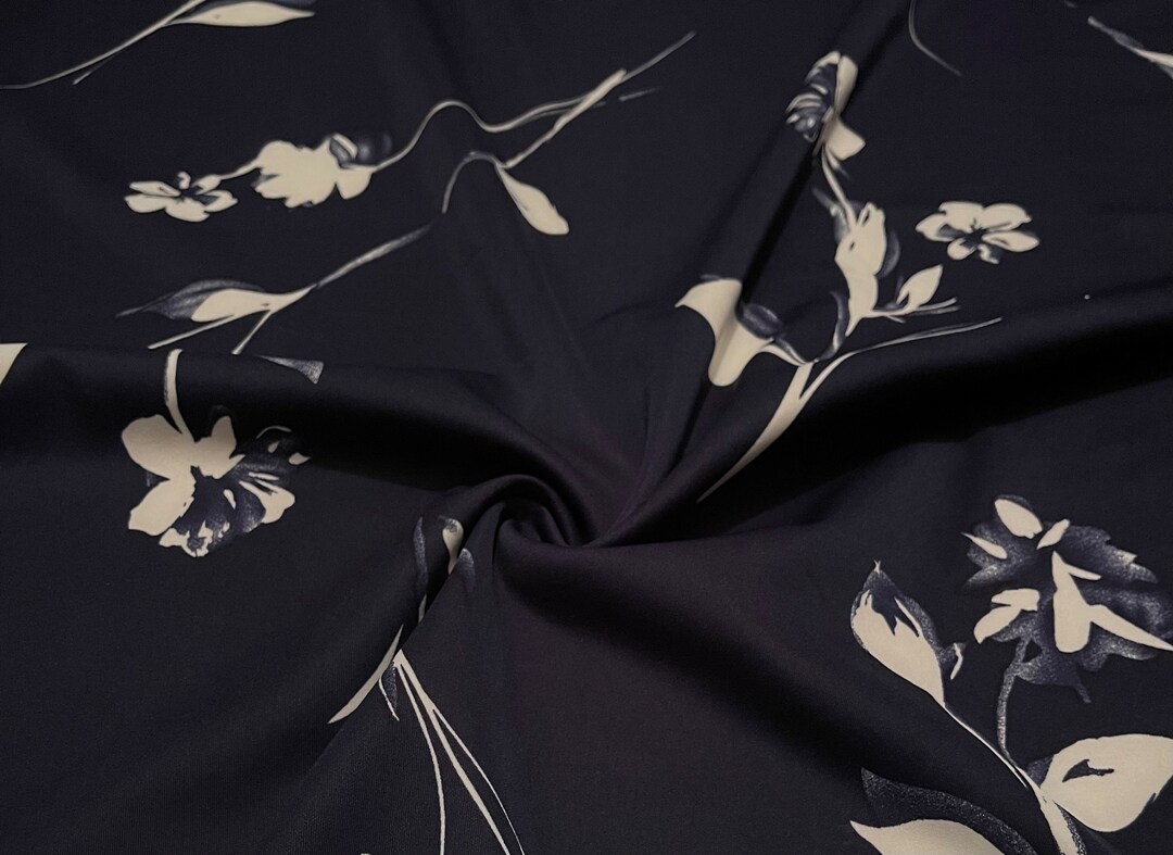 Techno Knit Fabric Floral Pattern 1 Yard - Etsy