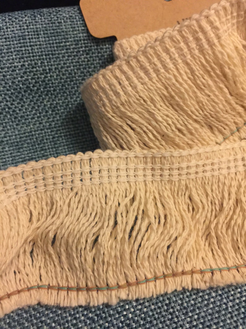 COTTON FRINGE TRIM 3 Yards | Etsy