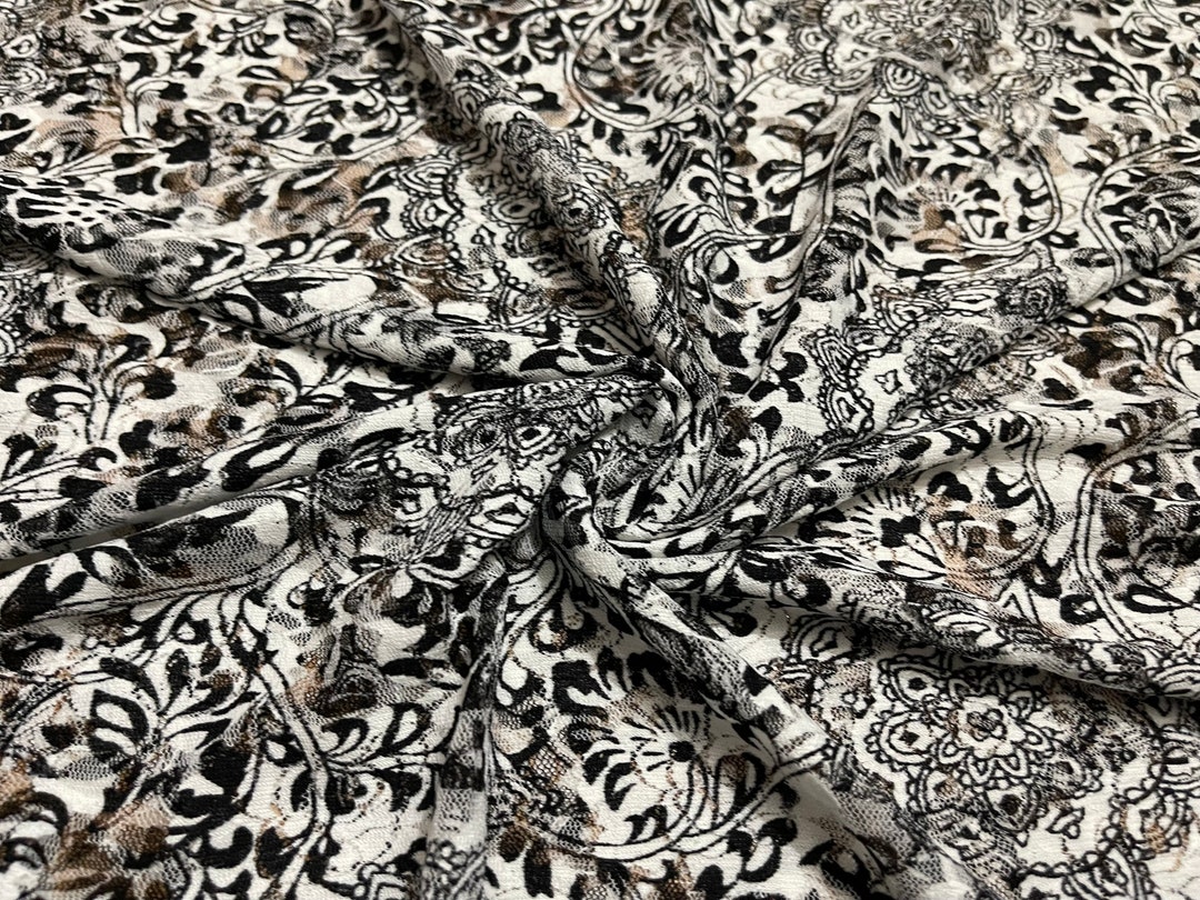 Stretch Lace Fabric Medallions Pattern 1 Yard - Etsy