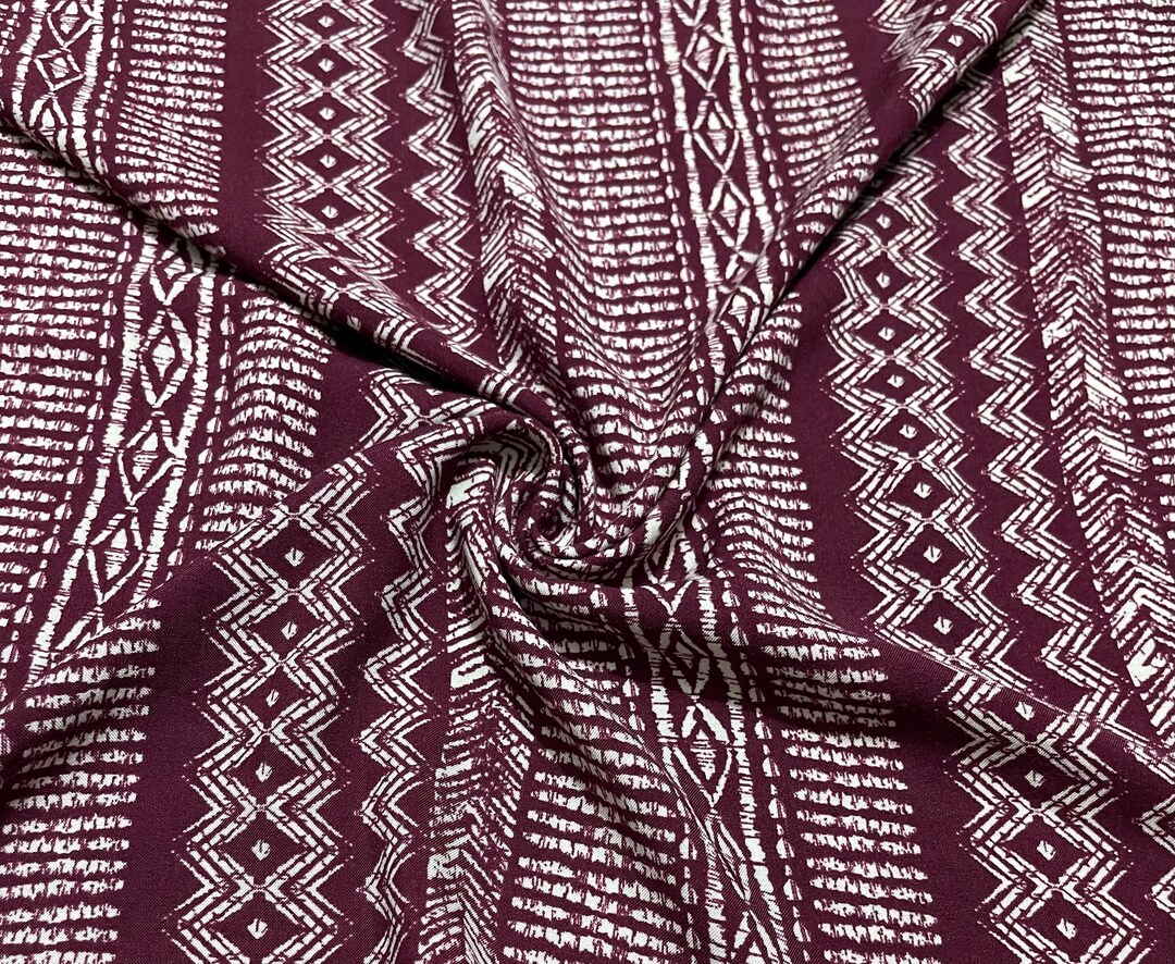 Rayon Challis Fabric Ethnic Print 2-yards - Etsy