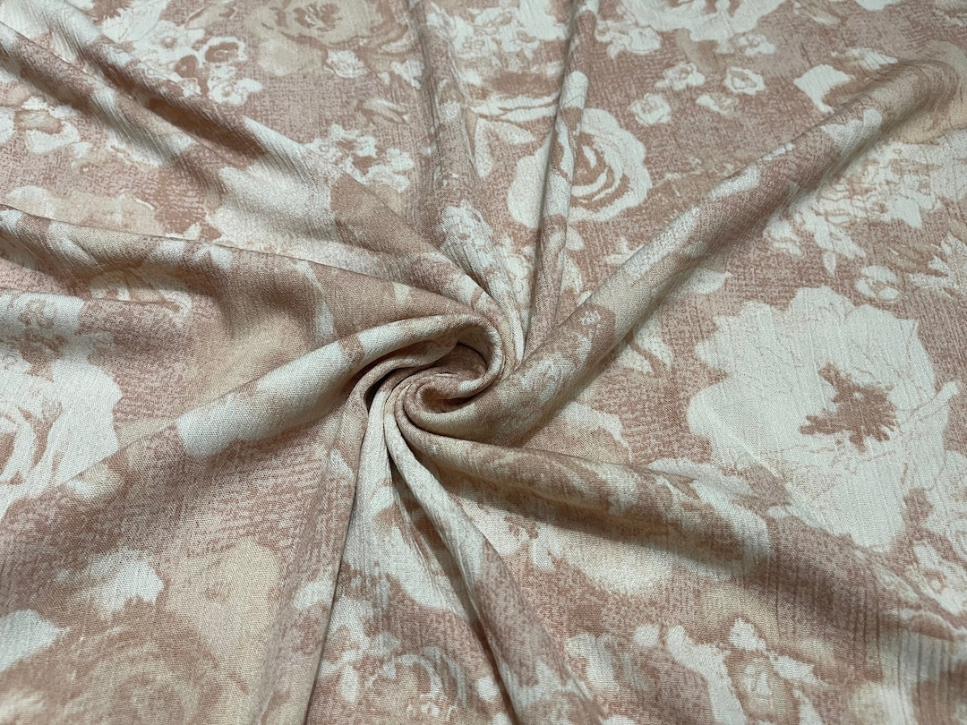 Rayon Gauze Fabric Floral Water Color Pattern 2-1/8 Yards - Etsy