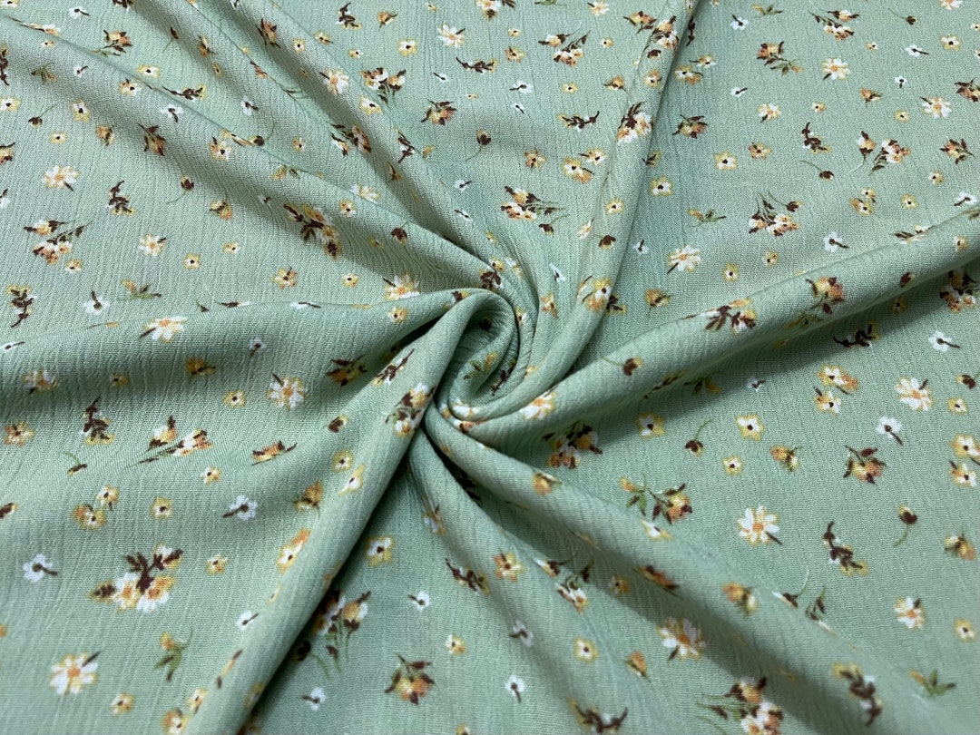 Rayon Gauze Fabric Mini Florals Pattern 2 Yards - Etsy