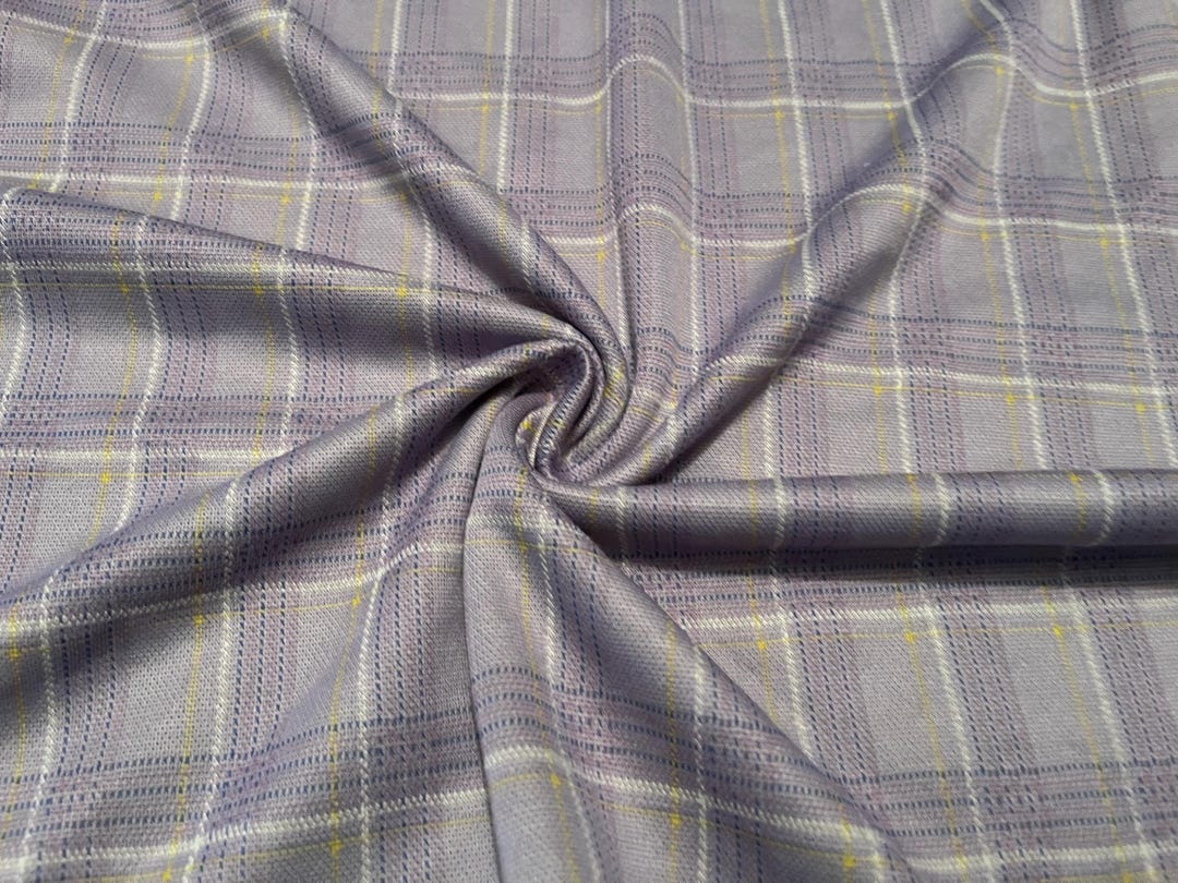 Double Knit Fabric Plaid Pattern 2 Yards - Etsy