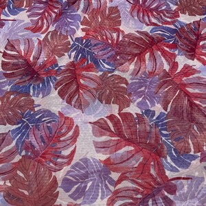 Stretch Mesh Fabric Leaves Pattern 2 Yards - Etsy