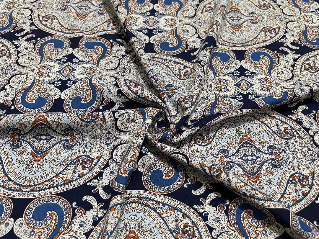 Woven Fabric Medallion Pattern 2 Yards - Etsy