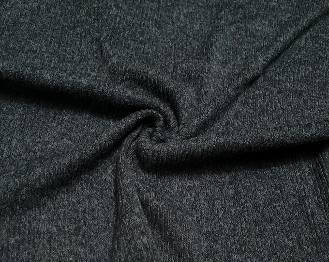 Brushed Hacci Knit Fabric Ribbed Pattern 1-3/8 Yard - Etsy
