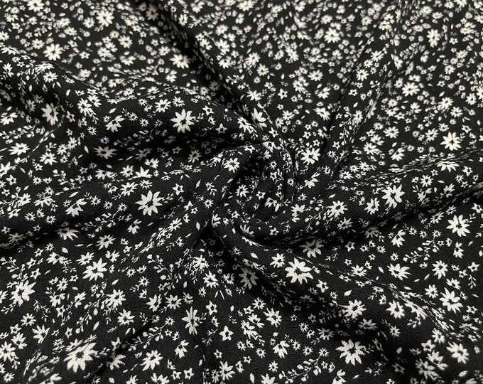 Rayon Gauze Fabric Tiny Florals Pattern 2 Yards - Etsy