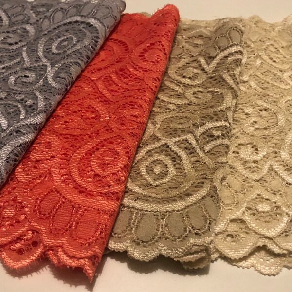 Stretch Lace Fabric - Etsy