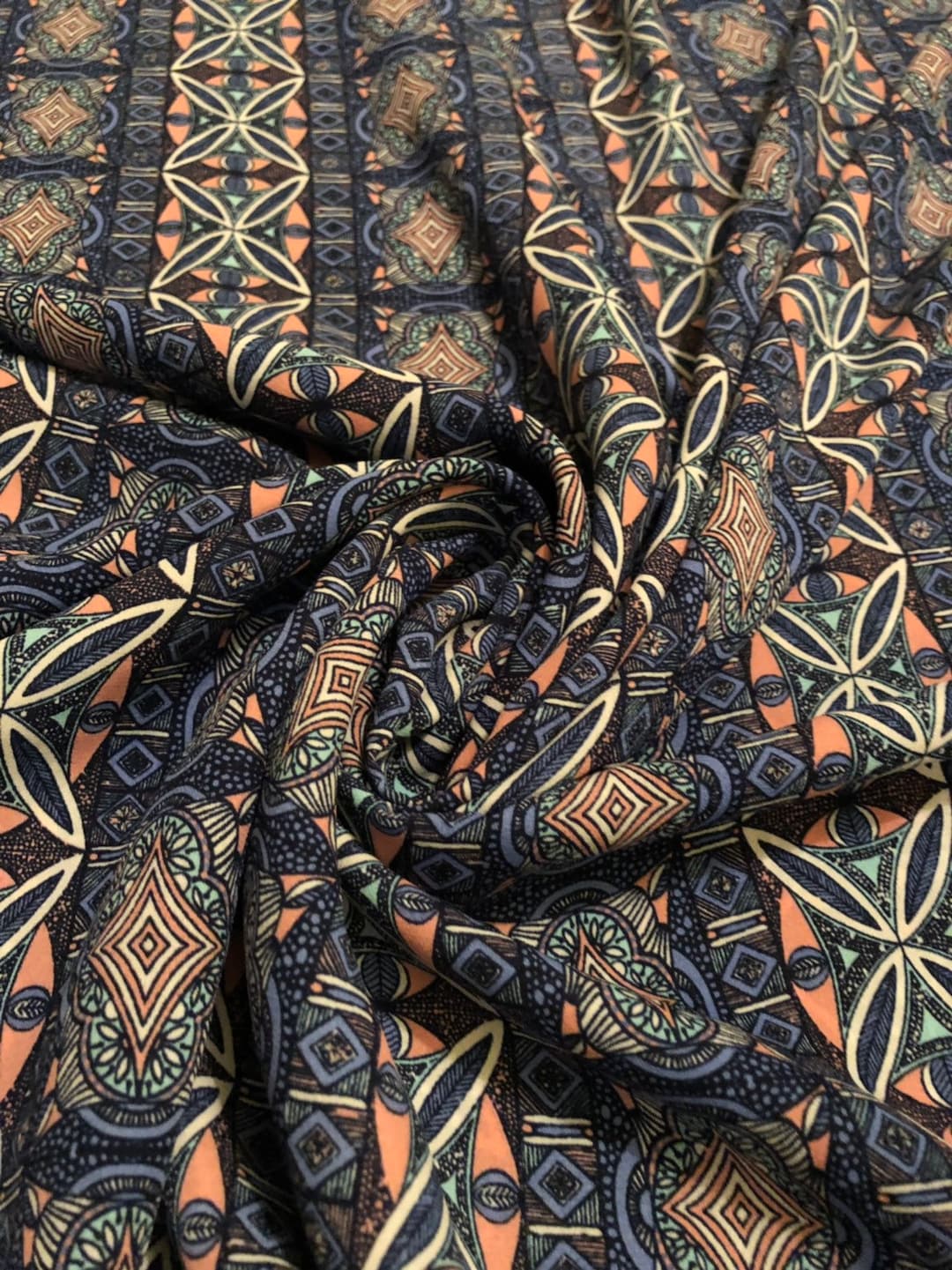 Wool Dobby Fabric Ornate Pattern 2 Yards - Etsy Israel