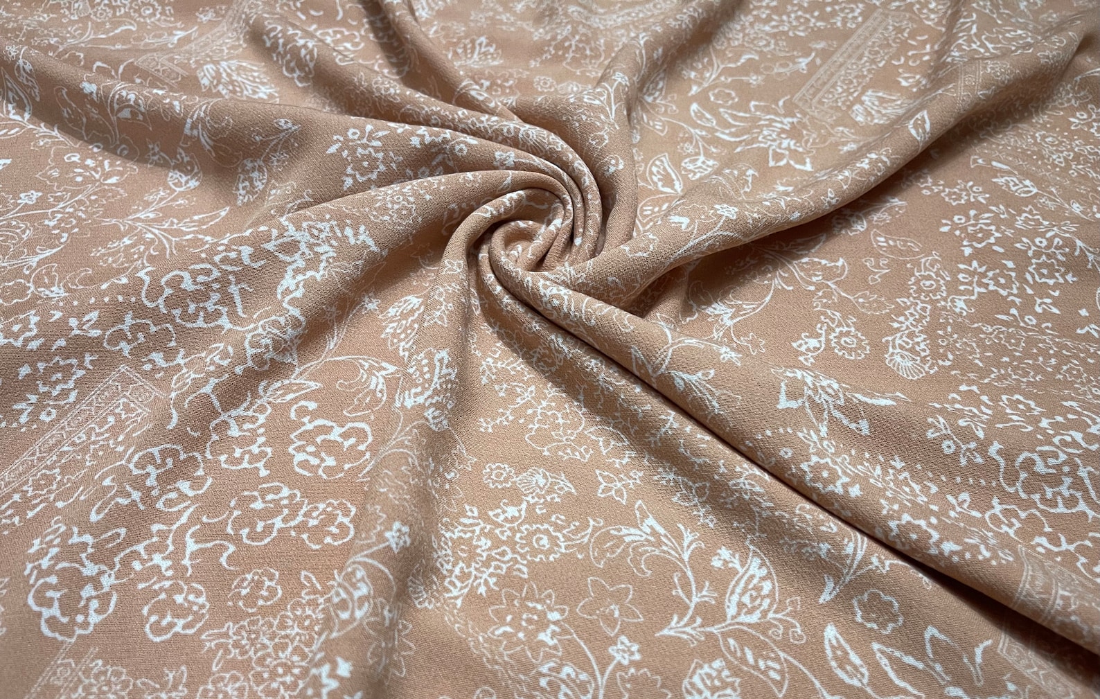 Rayon Gauze Fabric Floral Leaves Pattern 2 Yards - Etsy