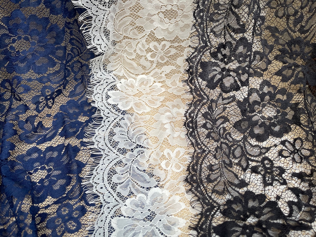 Lace Eyelash Design Trim 3 Yards -10" - Etsy