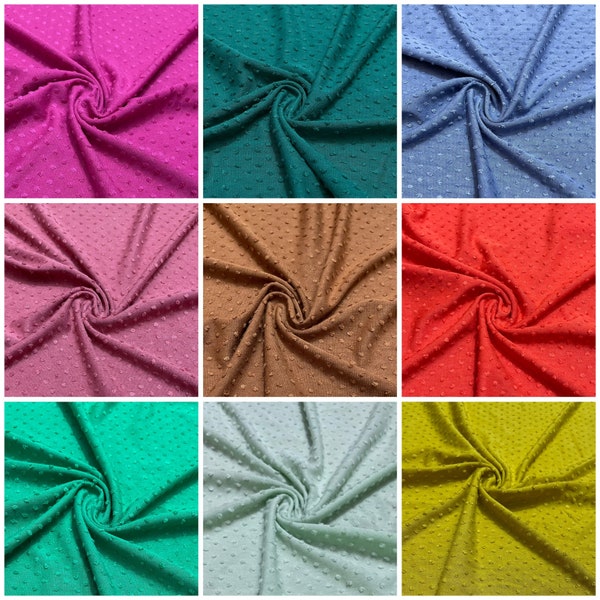 Dotted Swiss Knit Fabric - Etsy