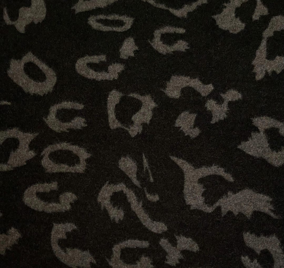 Brushed Sweater Knit Fabric Leopard Spots Pattern 1-yard - Etsy