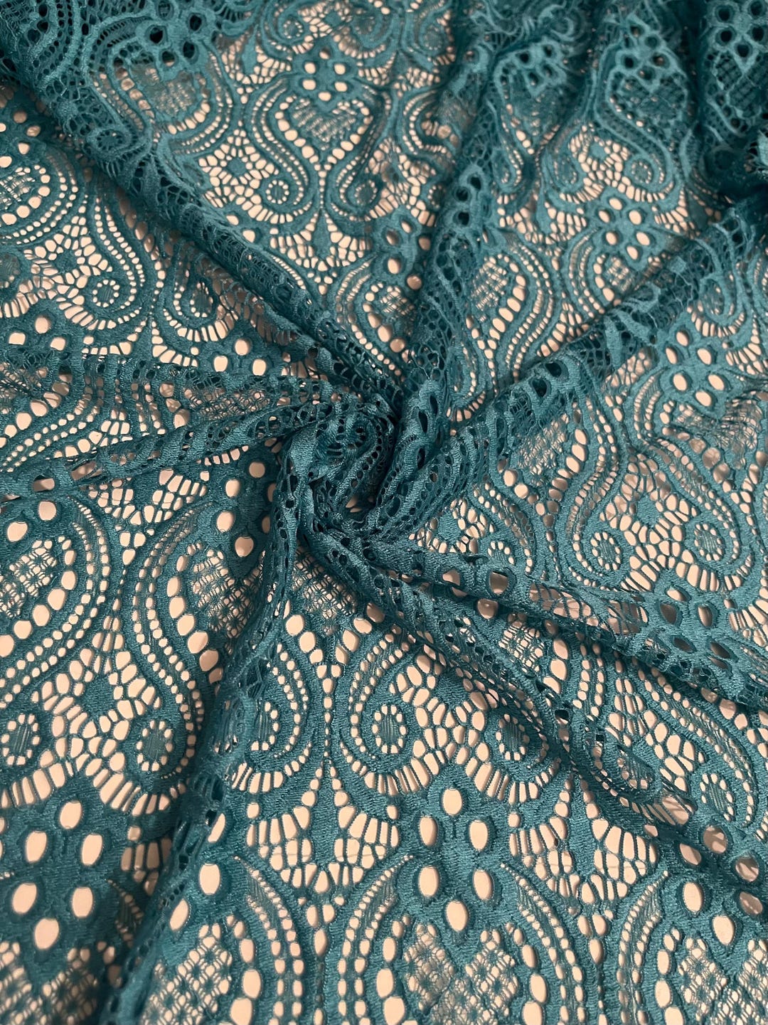 Stretch Lace Fabric Damascus Pattern 1-1/4 Yard - Etsy