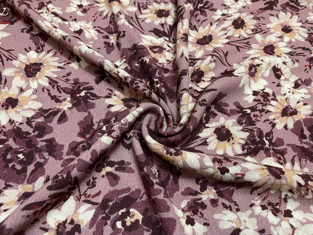 Rayon Gauze Fabric Floral Pattern 2 Yards - Etsy