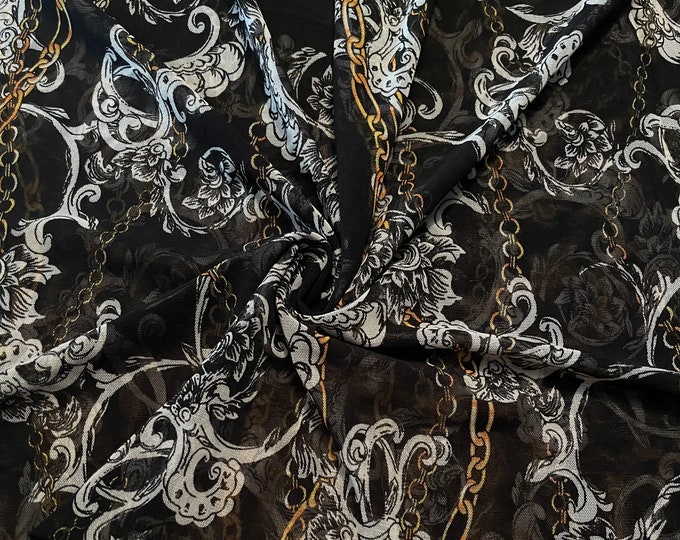 Stretch Mesh Fabric Chains Pattern 1.5 Yards - Etsy