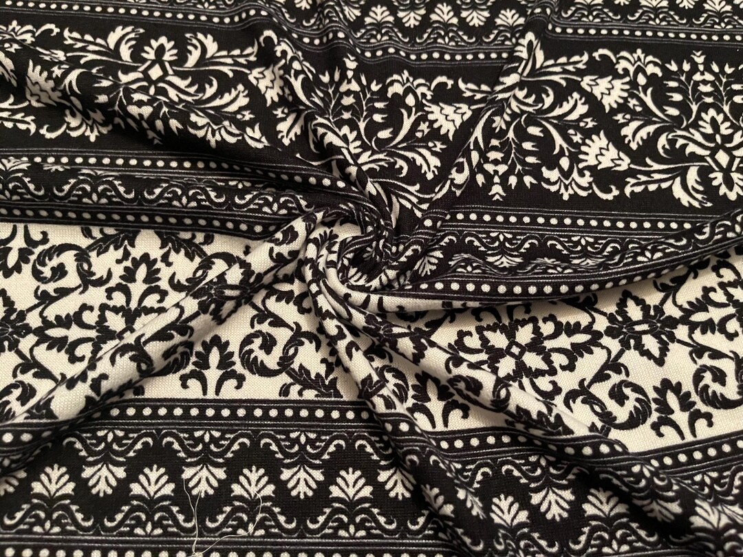 Soft Brushed Hacci Knit Fabric Ornate Pattern 1 Yard - Etsy