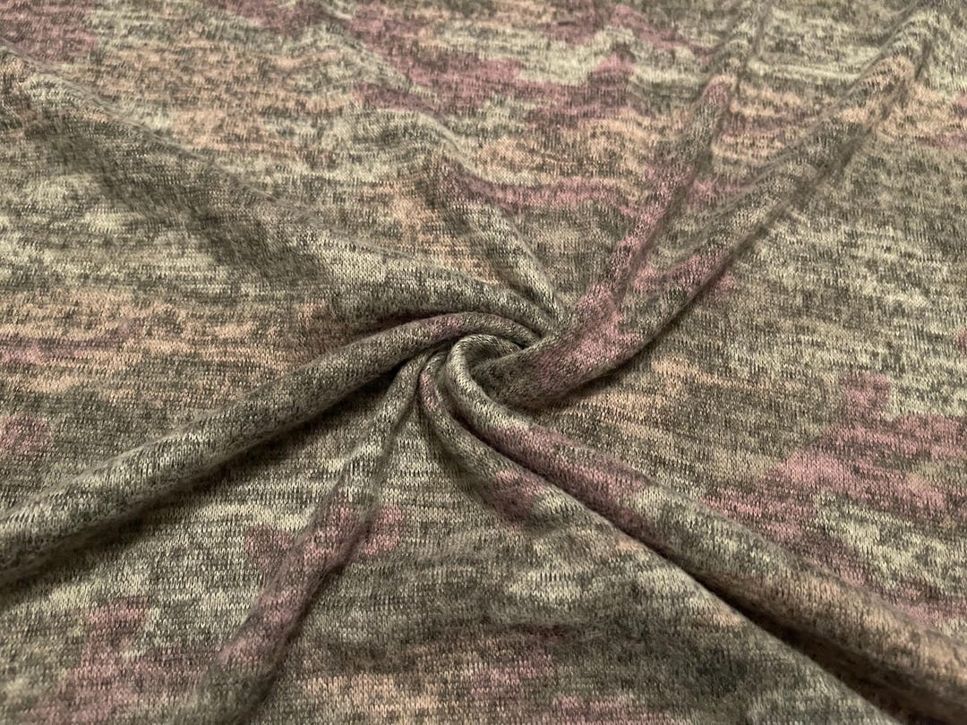 Brushed Hacci Knit Fabric Water Color Pattern 2 Yards - Etsy