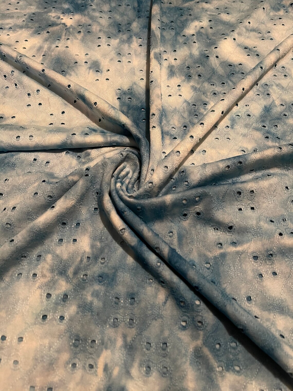 Stretch Eyelet Design Jersey Knit Fabric Tie Dye Design 1 Yard - Etsy