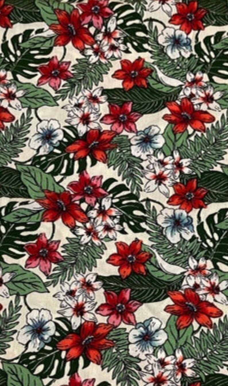 Rayon Gauze Fabric Floral Pattern 2 Yards - Etsy