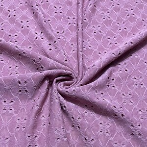 Stretch Eyelet Design Jersey Knit Fabric 1 Yard - Etsy