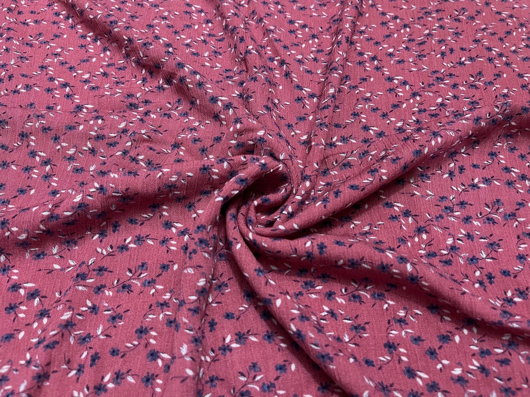 Rayon Gauze Fabric Tiny Floral Pattern 2 Yards - Etsy