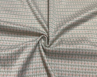 Double Knit Fabric Ponte Roma Knit Micro Houndstooth Pattern 2 Yards - Etsy