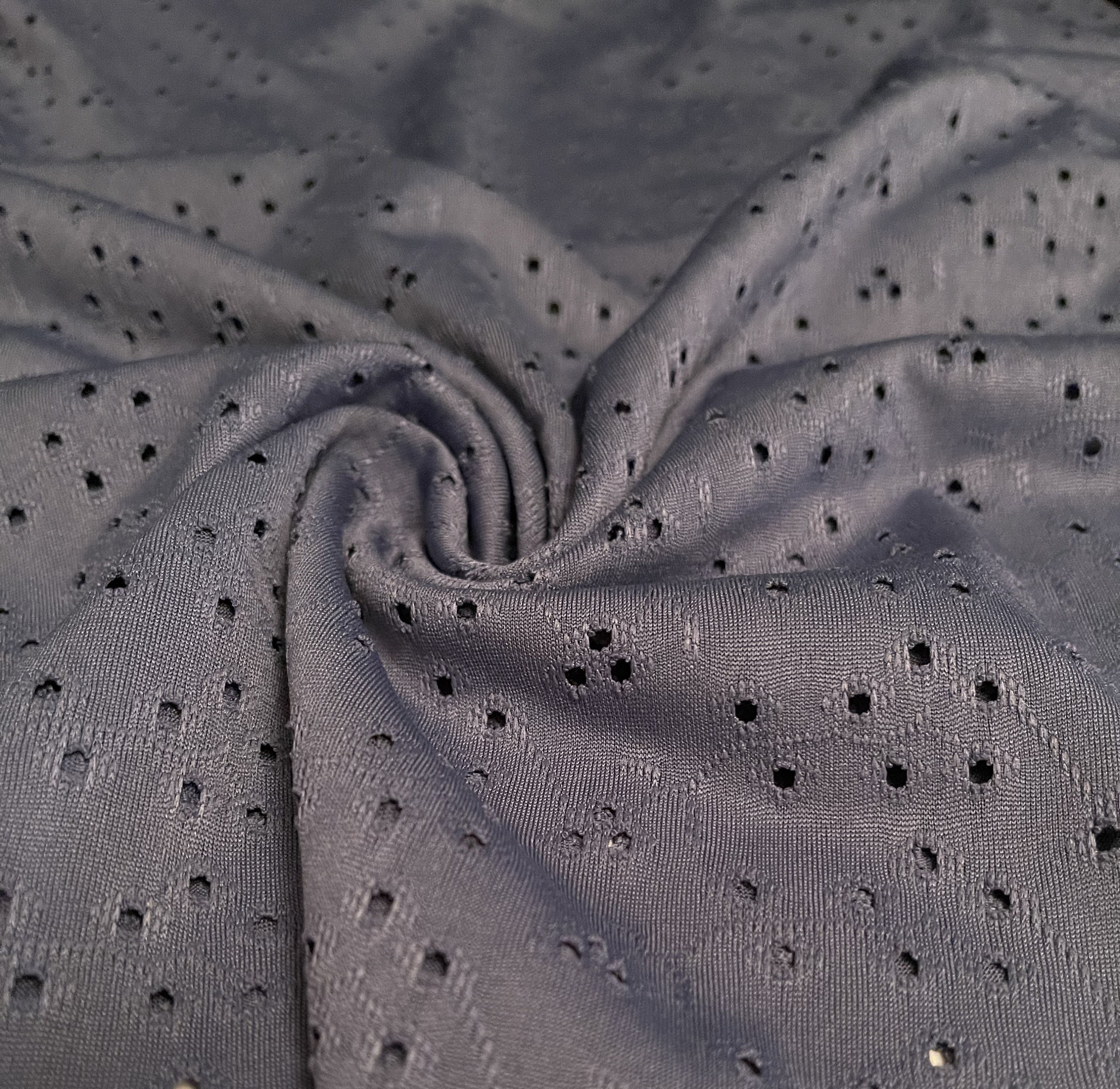 Stretch Eyelet Design Jersey Knit Fabric 1 Yard | Etsy