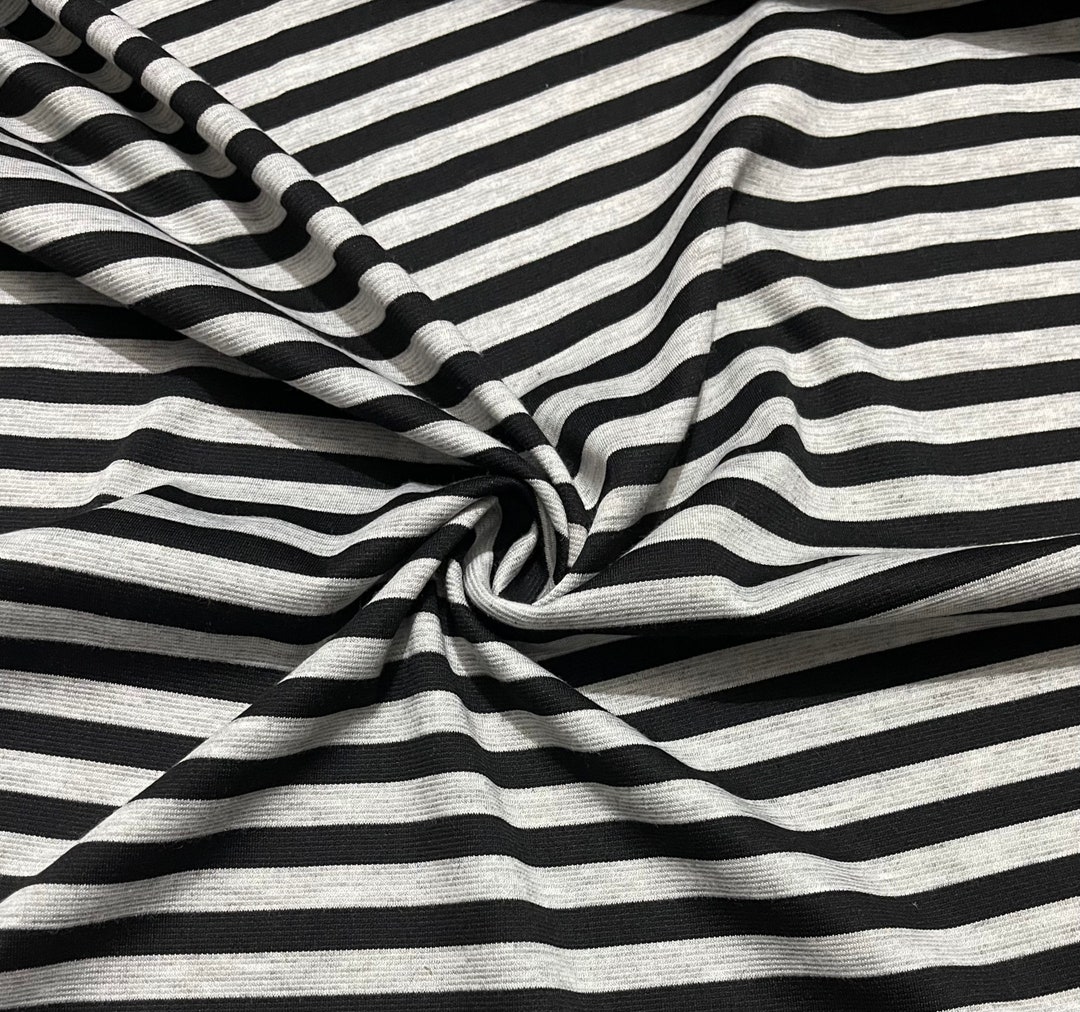 Double Knit Fabric Ponte Roma Knit Stripe Pattern 1 Yard - Etsy