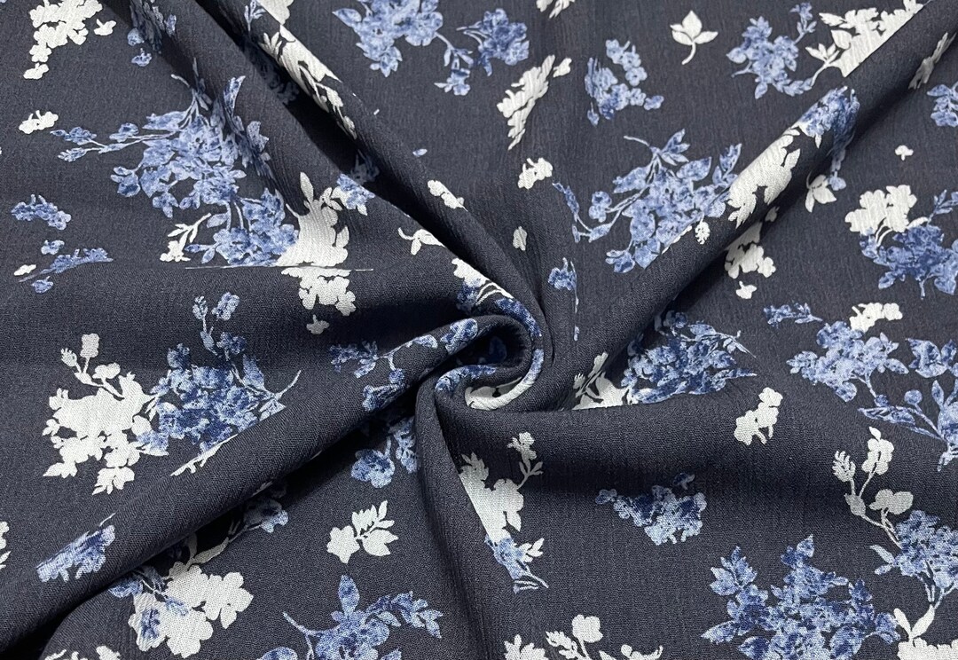 Rayon Gauze Fabric Floral Pattern 2-yards - Etsy