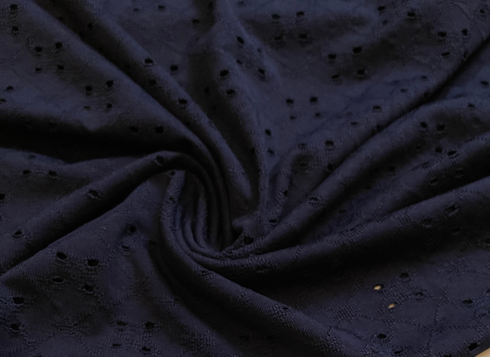 Stretch Eyelet Design Jersey Knit Fabric 1 Yard - Etsy