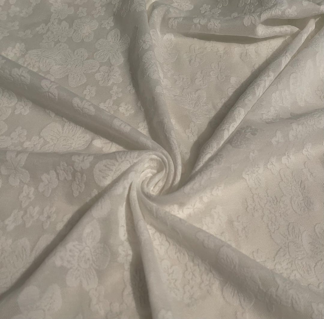 Mesh Burnout Knit Fabric Florals Lace Pattern 1-yard - Etsy