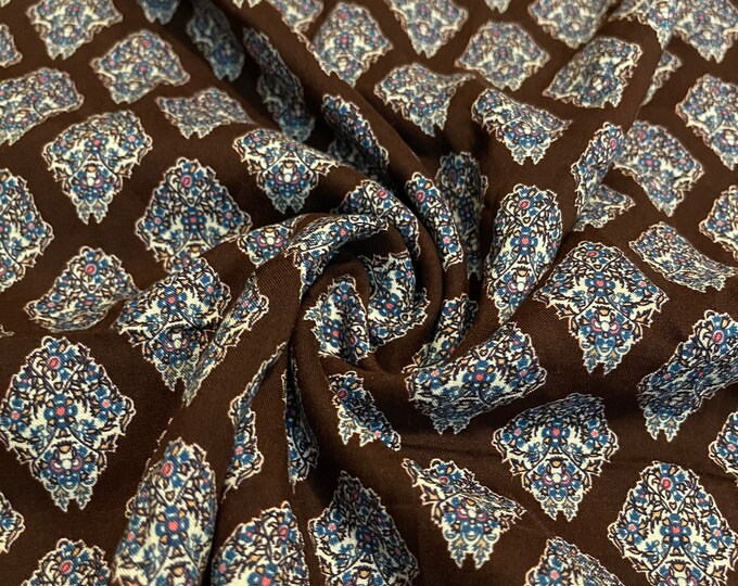 Tela Rayon Challis Estampado floral abstracto 2 yardas - Etsy España