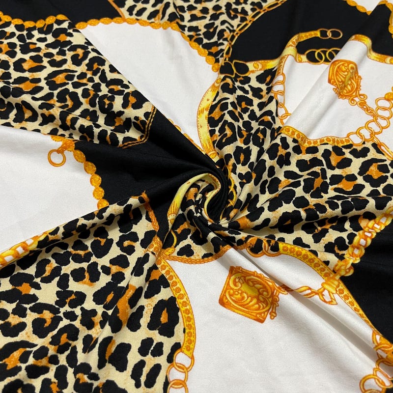 Chain Print Fabric - Etsy