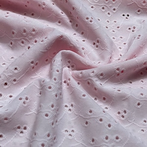 Stretch Eyelet Design Jersey Knit Fabric 1 Yard - Etsy